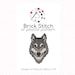 Wolf Brick Stitch Pattern - Brick or Peyote Stitch Pattern Based on ...