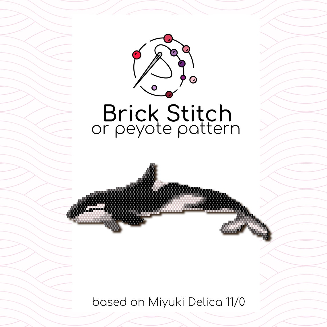 Big Orca Brick Stitch Pattern Brick or Peyote Stitch Pattern - Etsy