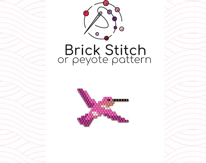 Brick Stitch Hummingbird Beading Pattern - Etsy Canada