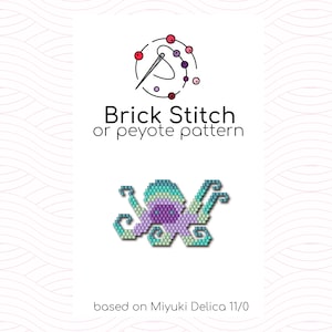 Octopus Brick Stitch Pattern - Brick or Peyote Stitch Pattern Based on ...