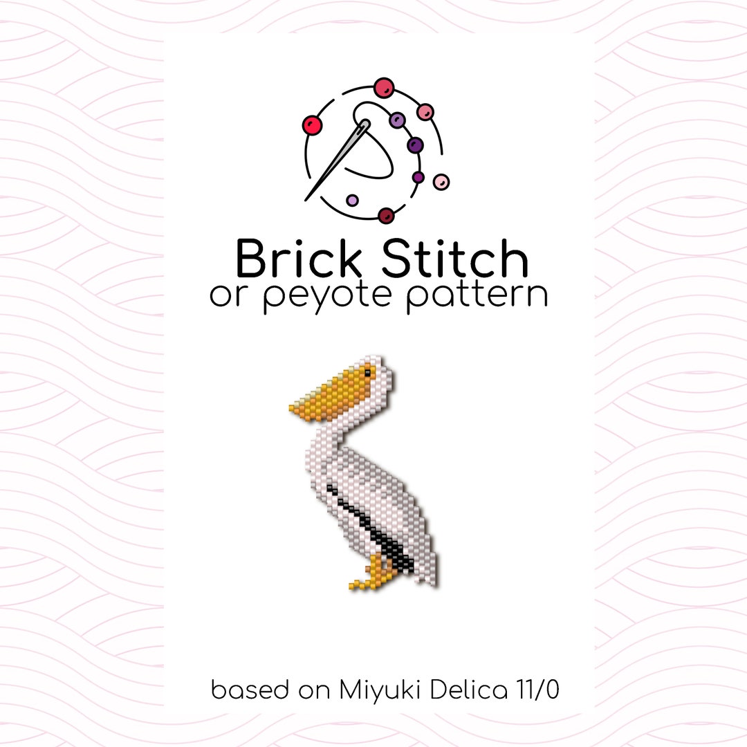 Pelican Brick Stitch Pattern - Brick or Peyote Stitch Pattern Based on ...