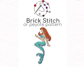 Angelfish Brick Stitch Pattern Brick or Peyote Stitch Pattern Based on ...