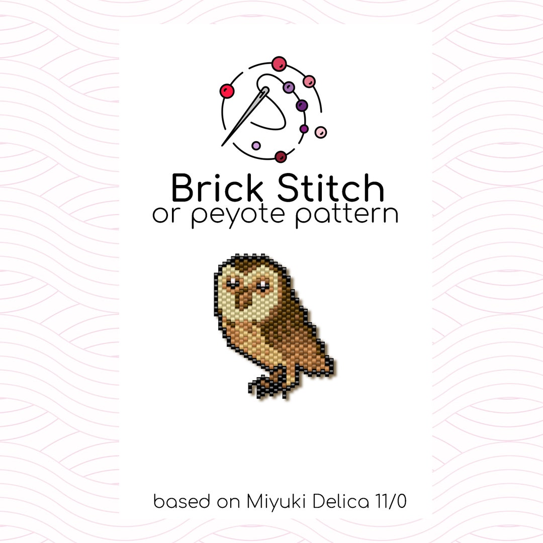 Owl Brick Stitch Pattern - Brick or Peyote Stitch Pattern Based on ...