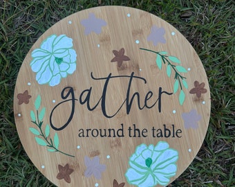 Hand Painted Lazy Susan - Etsy