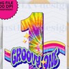 Groovy One Birthday PNG One Year Old Birthday Groovy File Designs for ...
