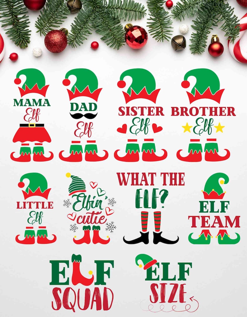 Elf SVG Bundle, Elf Clipart, Christmas SVG, Elf Shoes, Elf Feet SVG ...