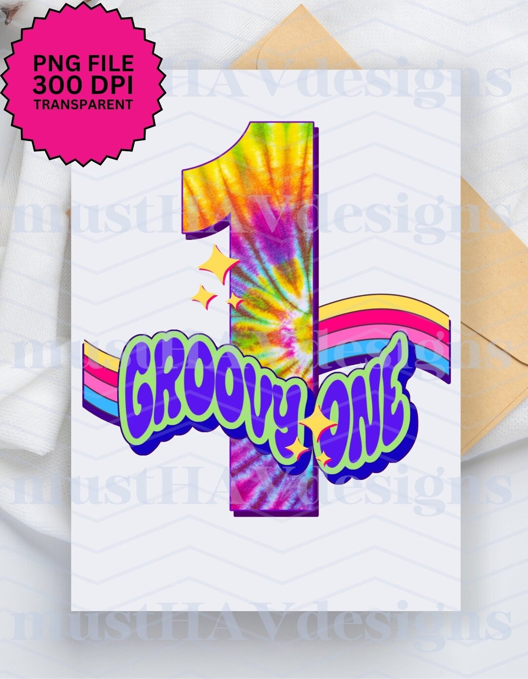 Groovy One Birthday PNG One Year Old Birthday Groovy File Designs for ...