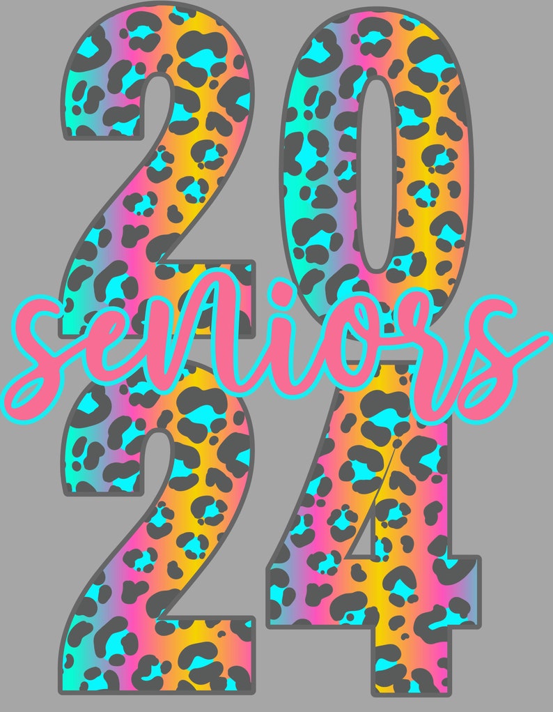 Leopard Print Numbers PNG Bundle, Cheetah Varsity Numbers 0 9 for ...