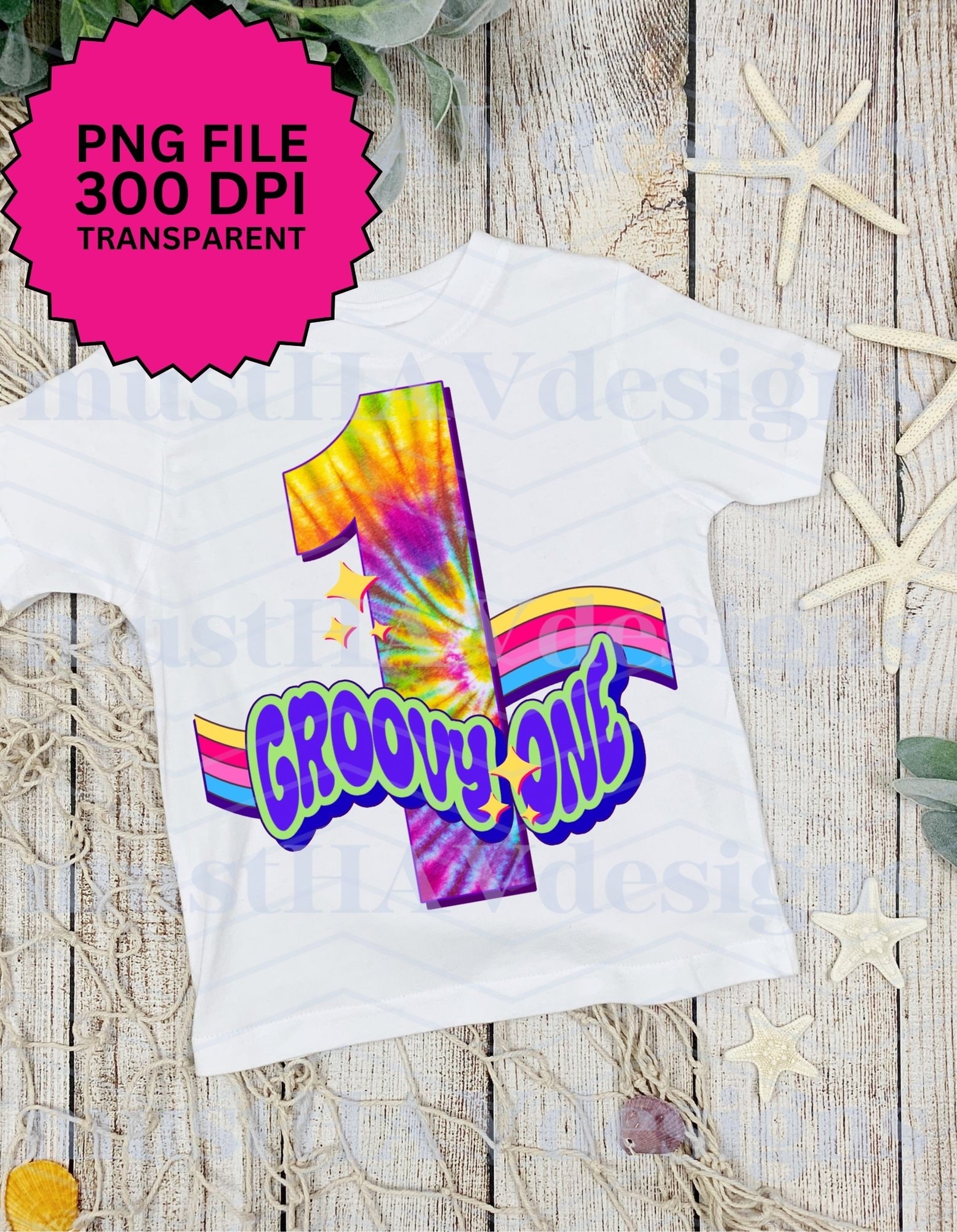 Groovy One Birthday PNG One Year Old Birthday Groovy File Designs for ...