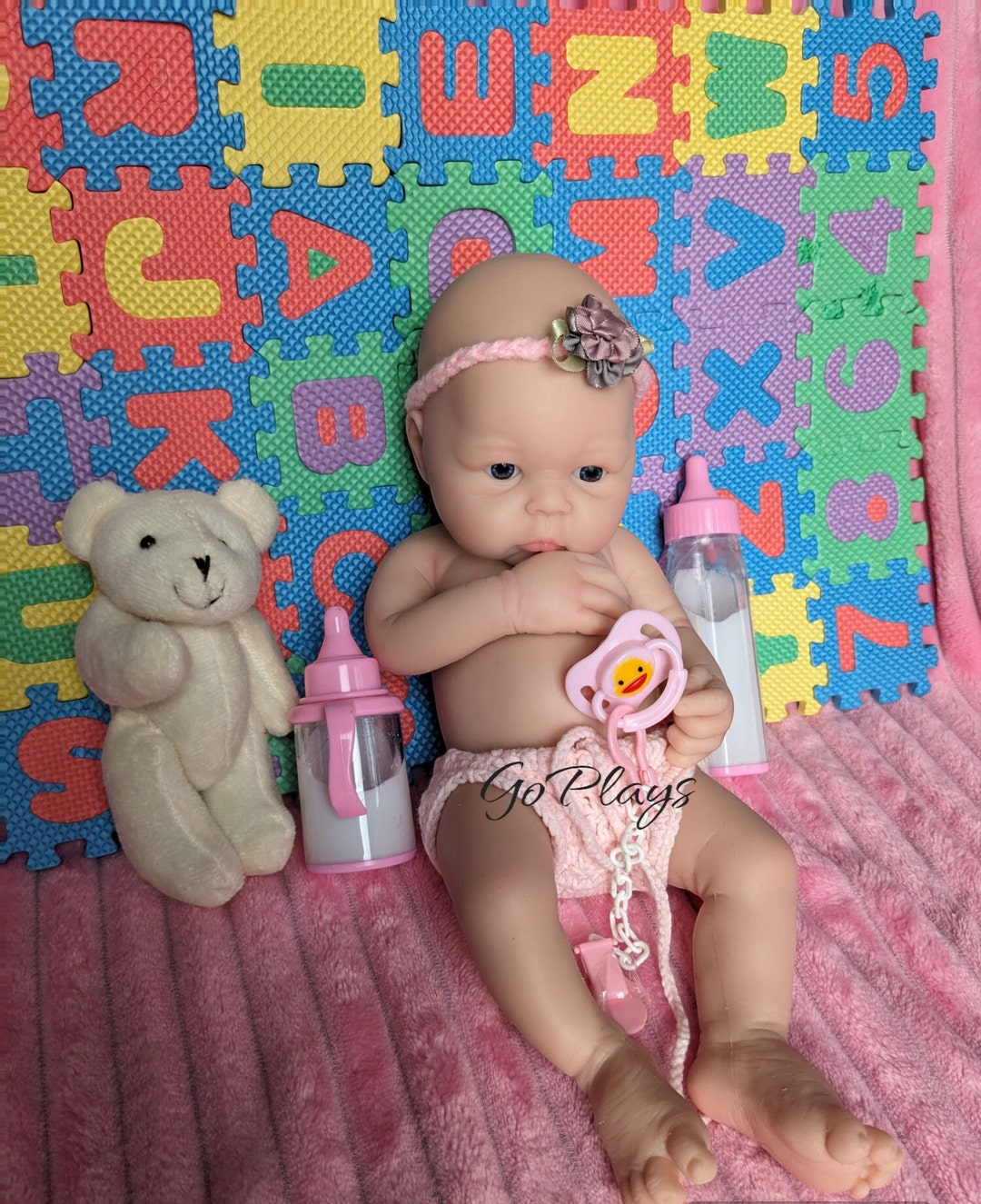 Full Body Ecoflex Silicone 13 Inch 3 Lbs Bathtub Realistic Doll,baby Girl, Toys for Girls,reborn ...