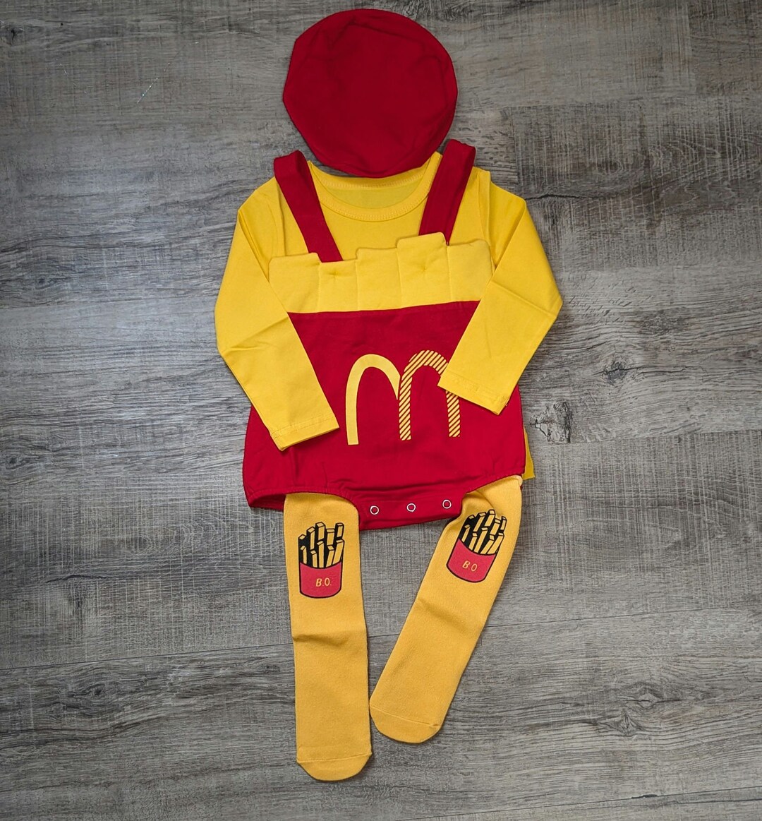 French Fries Baby Halloween Costume,baby Outfits 4 Pc - Etsy