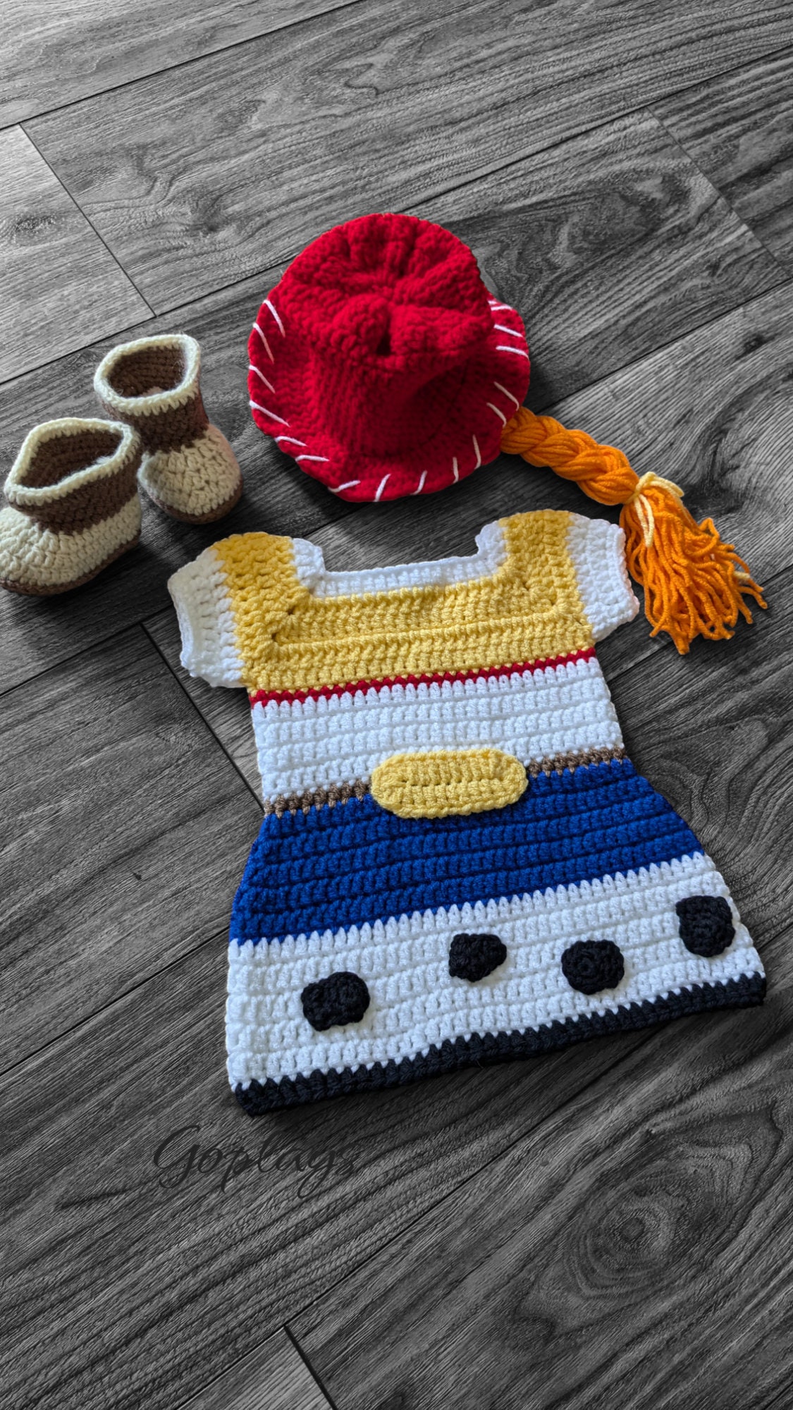 Crochet Toys Story Jessy Set/ Newborn Photo Prop/ Infant Halloween ...