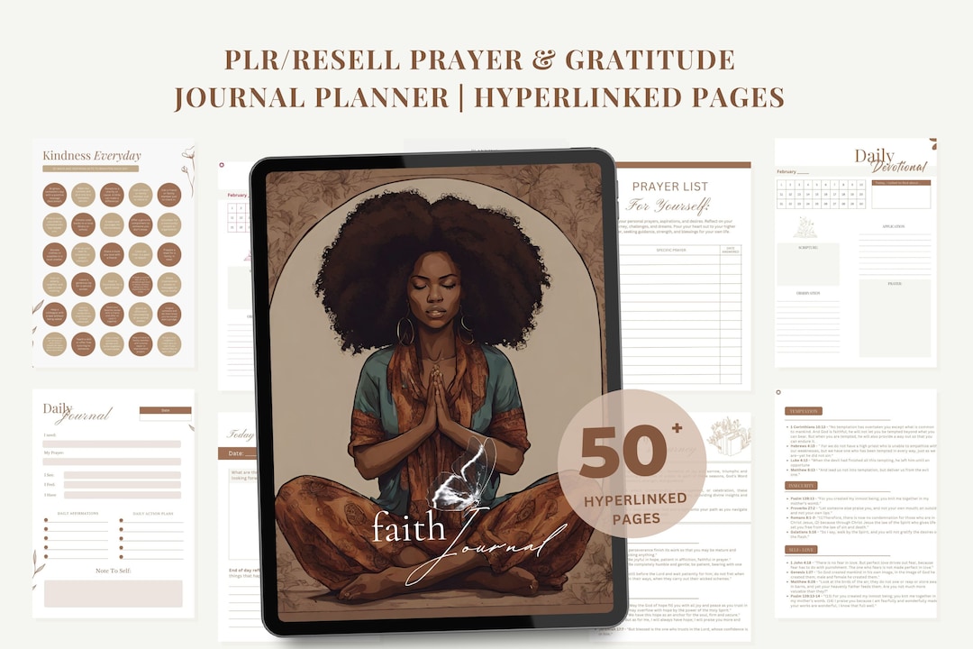 Digital Bible Study Journal Template KDP Prayer Journal PLR Sermon ...