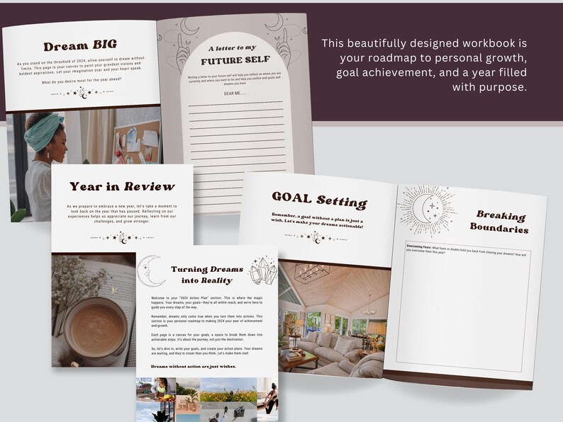 2025 Vision Board Template Manifestation Journal Vision Board Printable ...