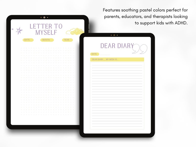 PLR ADHD Planner for Kids, Printable School Planner, Children Journal ...