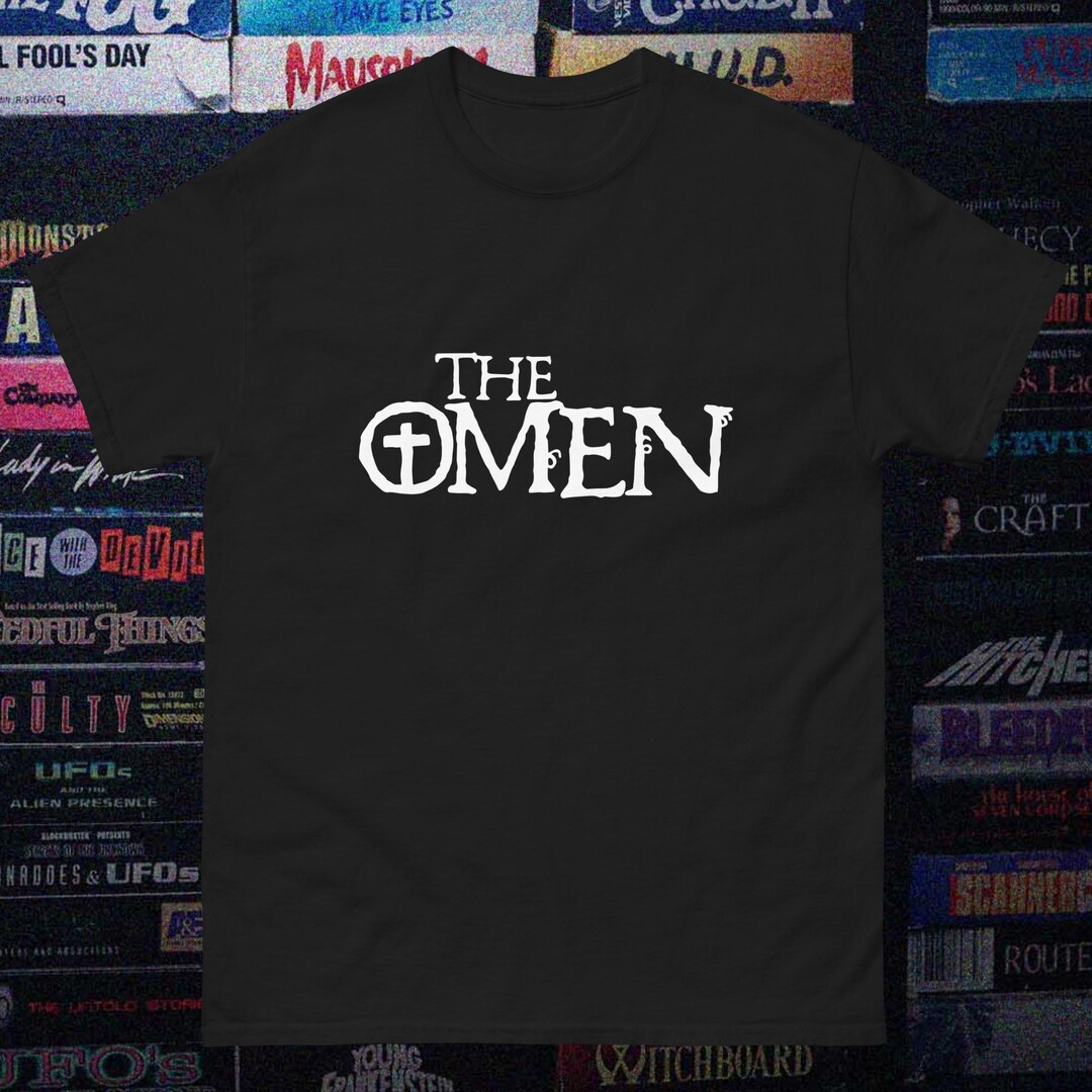The Omen Fan Art T-shirt Horror Movie T-shirt Cross 666 Devil Halloween ...