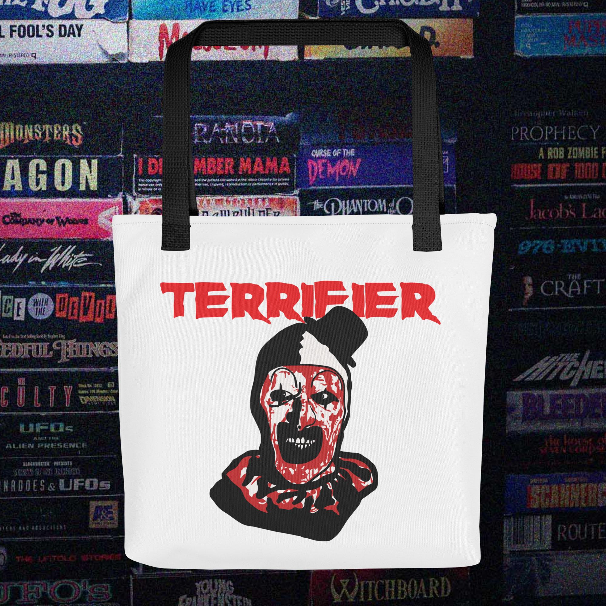 Terrifier Fan Art Tote Bag Horror Movie Tote Bag Merch Art Halloween ...