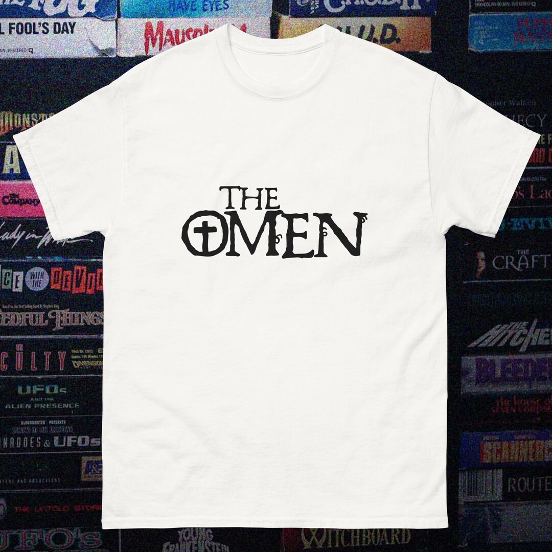 The Omen Fan Art White T-shirt Horror Movie T-shirt Halloween Devil 666 ...
