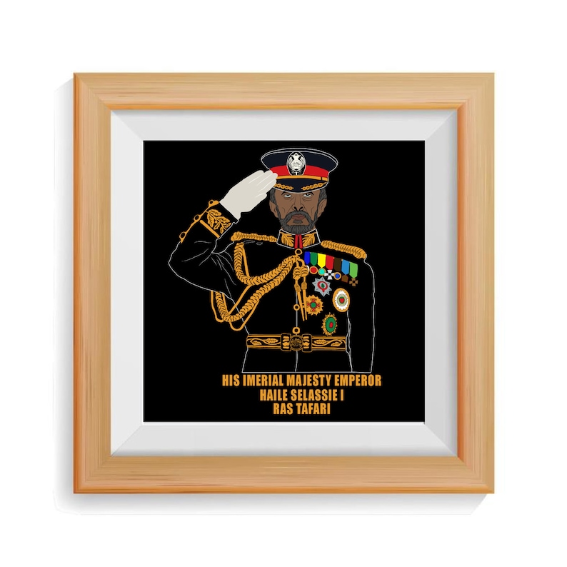 Rastafari Portrait, His Imperial Majesty Emperor Haile Selassie I ...