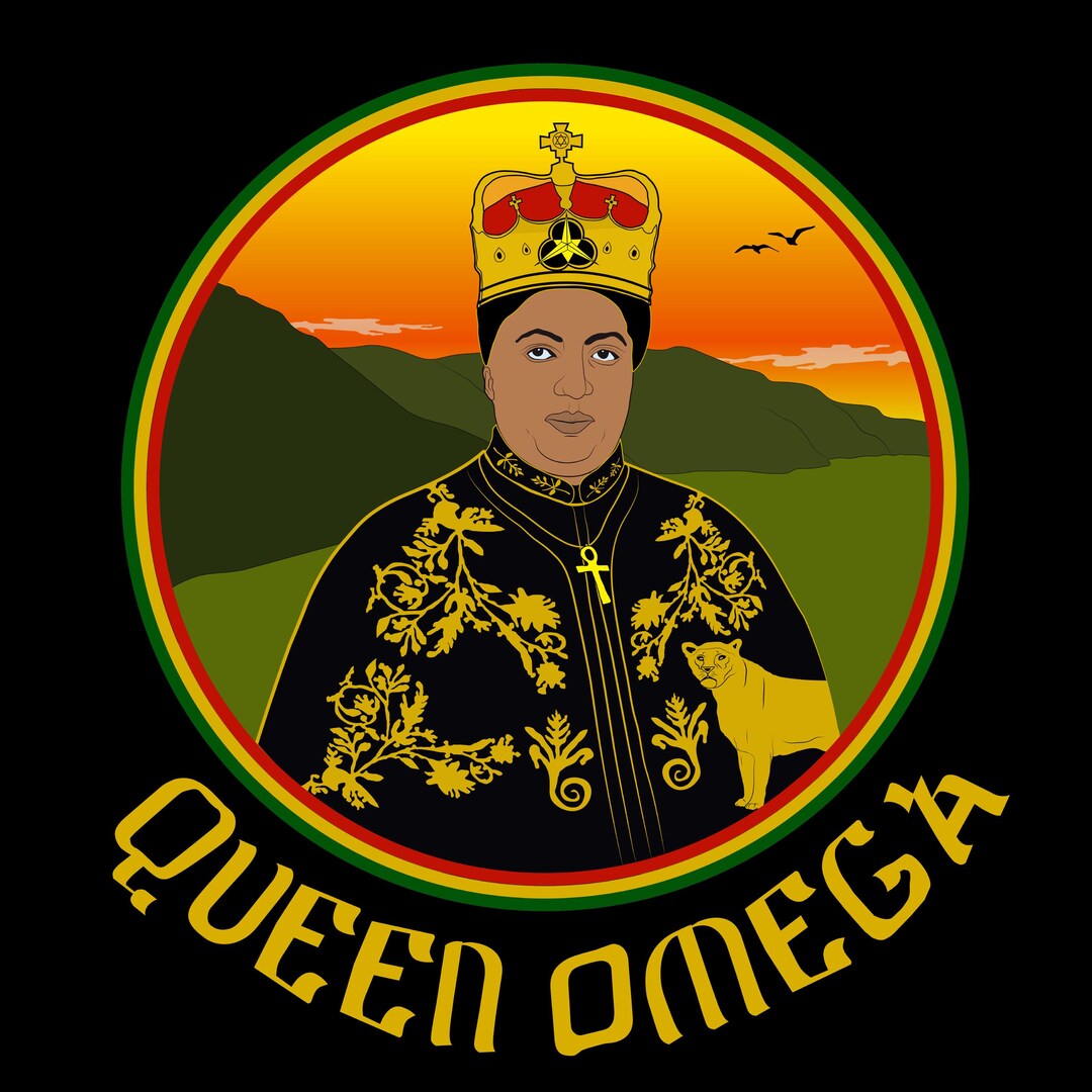 Empress Menen Artwork.queen Omega Tshirt, Poster, Wall Art, Rastafari ...