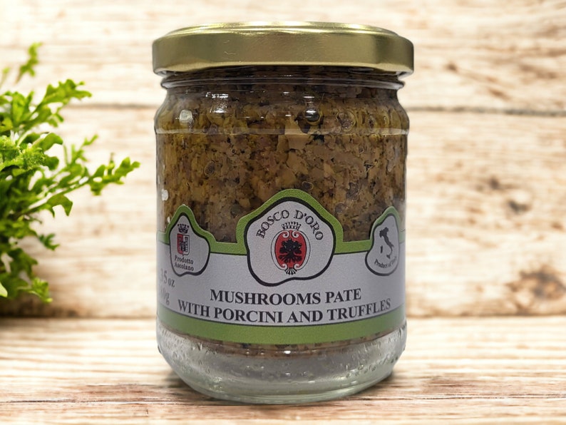 Porcini and Truffle Pate - Mushroom Spread - (made in Italy) 180g - 6 ...