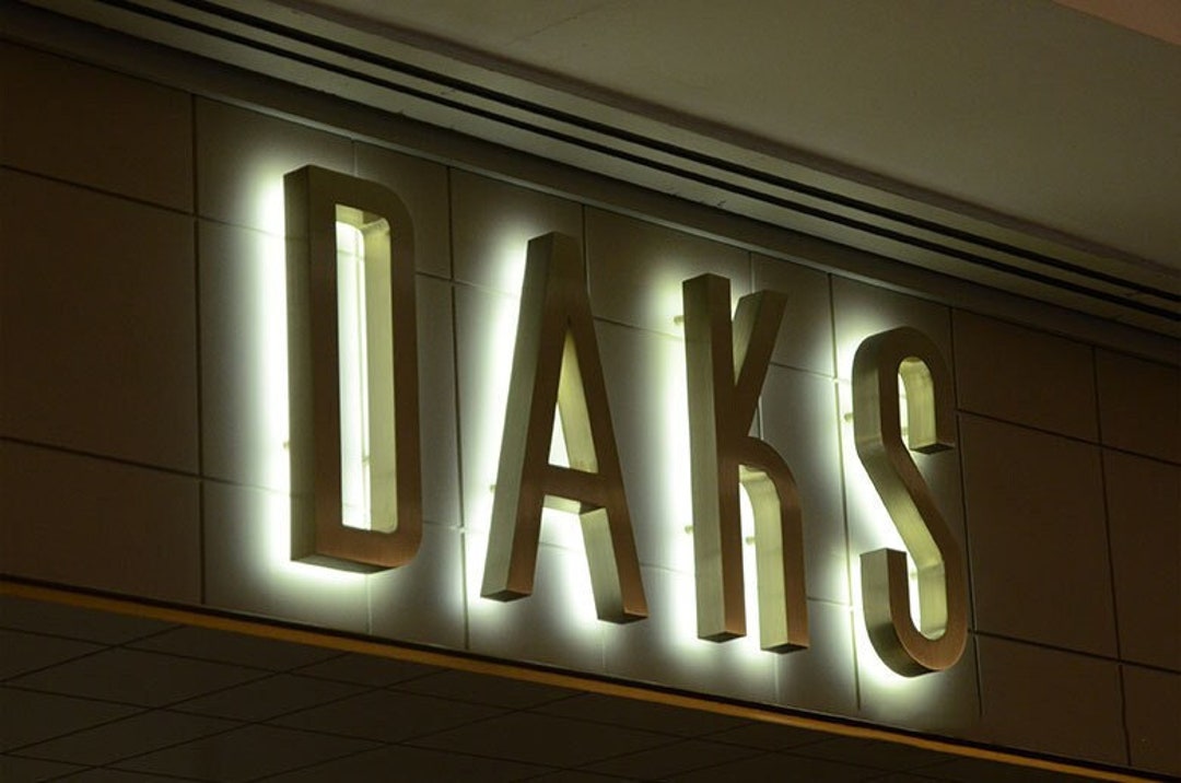 Custom Backlit Sign Metal Sign Outdoor Business Sign Laser Cut Sign ...