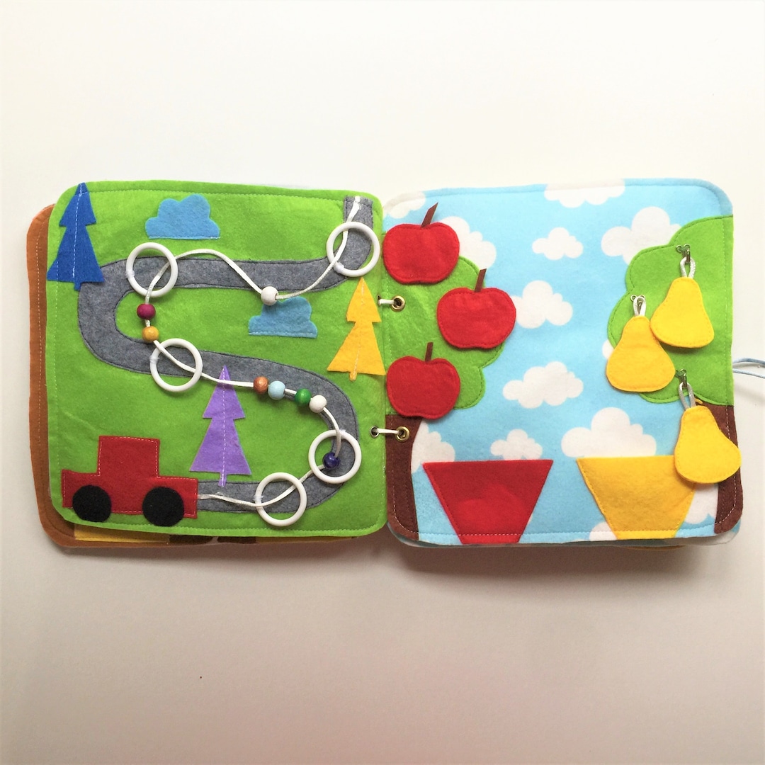 Personalized Handmade Interactive, Educational Toy, Sensory Soft Felt ...