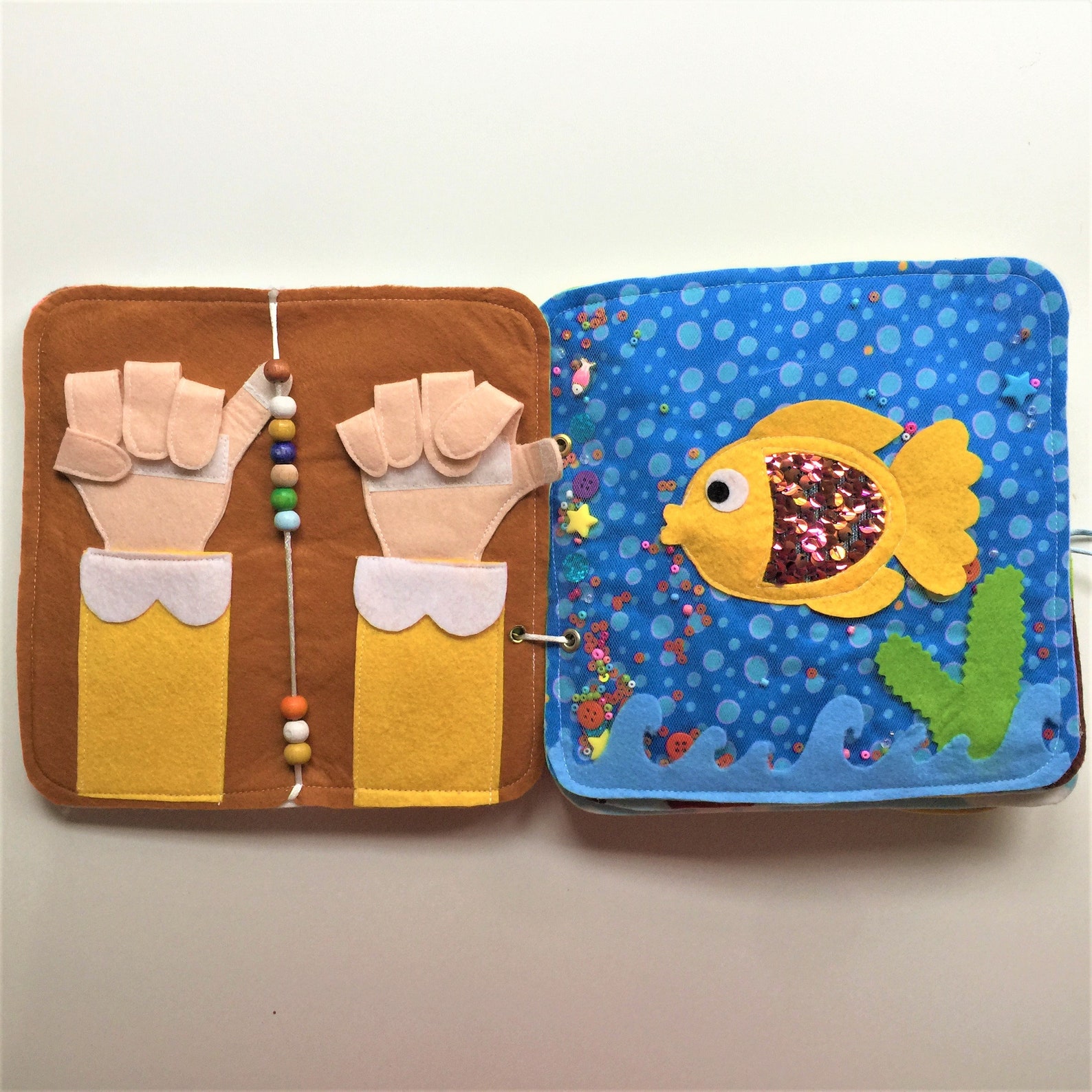 Personalized Handmade Interactive, Educational Toy, Sensory Soft Felt ...