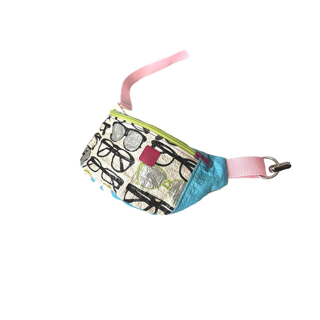 Colorful Upcycled Tyvek Fanny Pack | Large Eco-friendly Bum Bag - Etsy