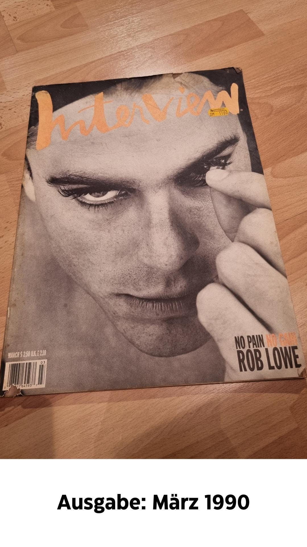 Interview Magazine 1990 - Etsy