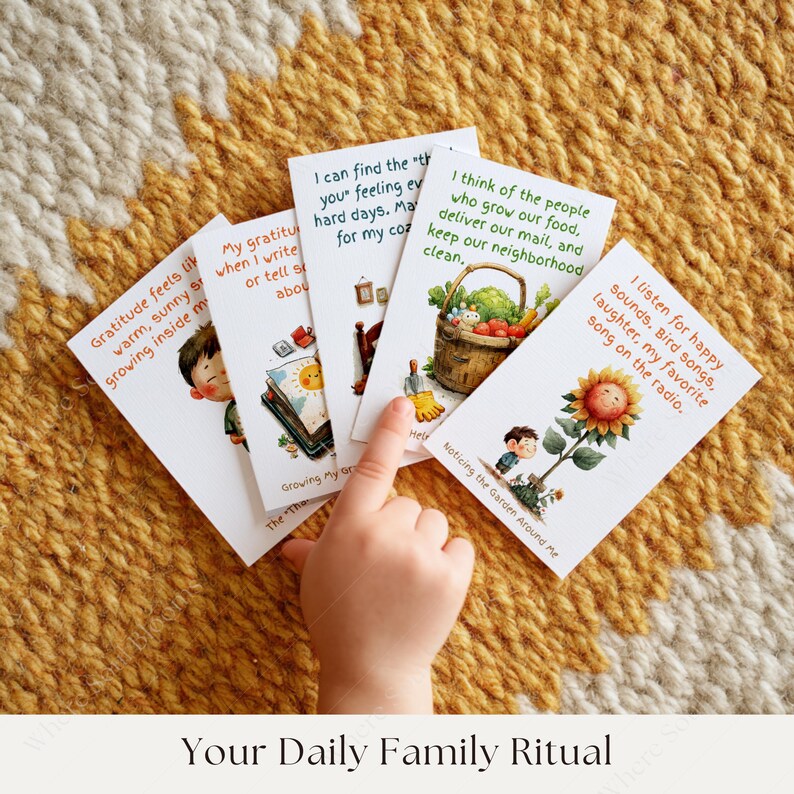 Gratitude Cards for Kids | Printable Thankfulness Activities Deck ...