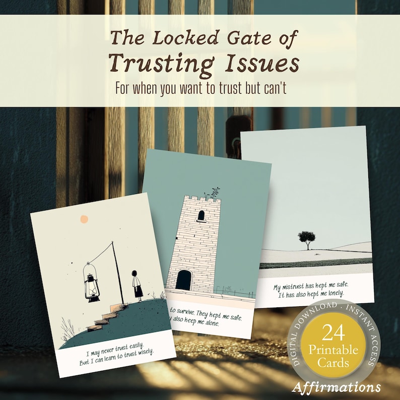 Trust Issues Affirmation Cards | Printable Deck for Betrayal Recovery ...