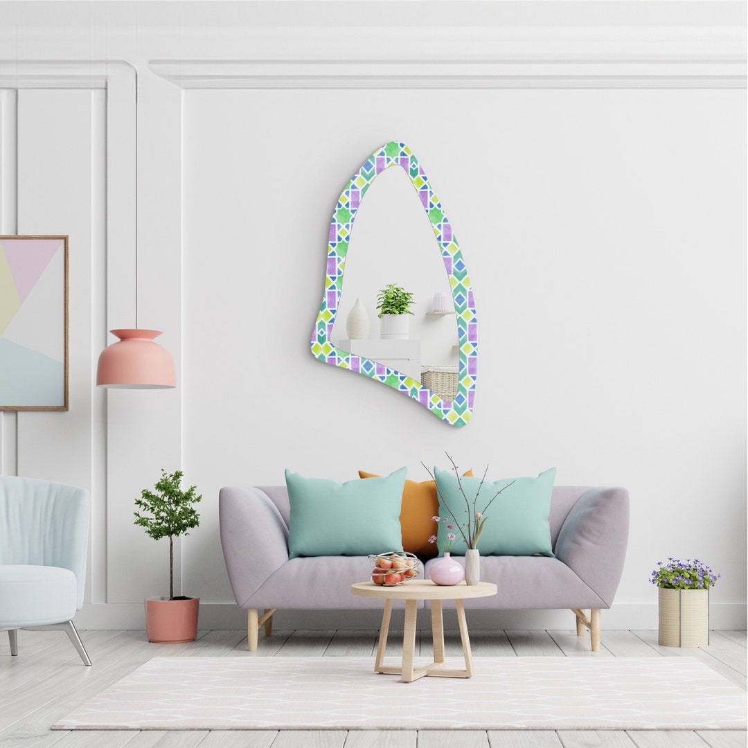 Asymmetrical Irregular Mirror for Wall , Mirror Home Decor Art ...