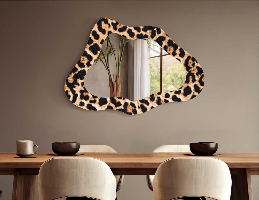 Leopard Mirror, Cheetah Wall Art - Etsy