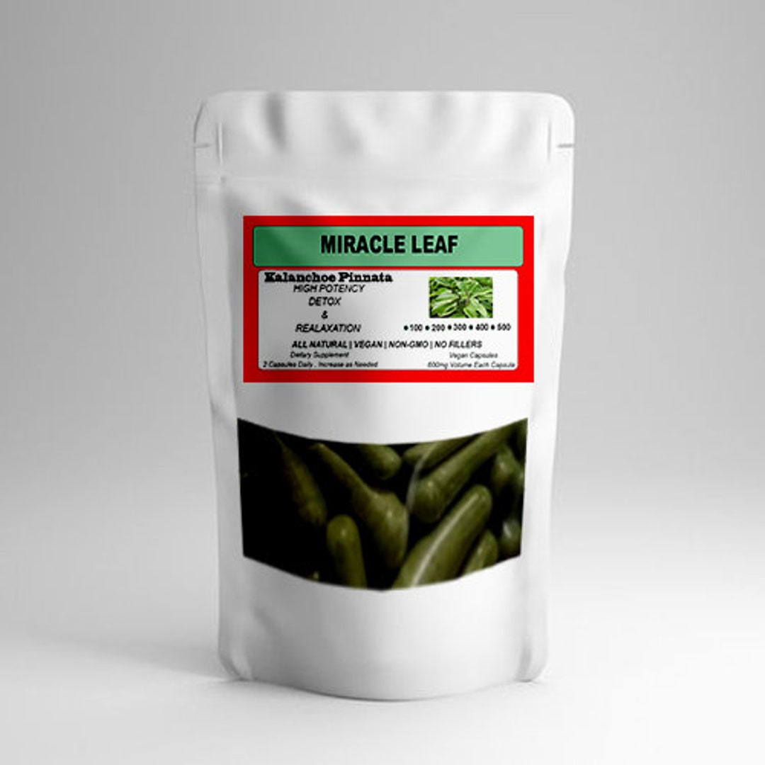 Pure Miracle Leaf Capsules Kalanchoe Pinnata High Quality - Etsy