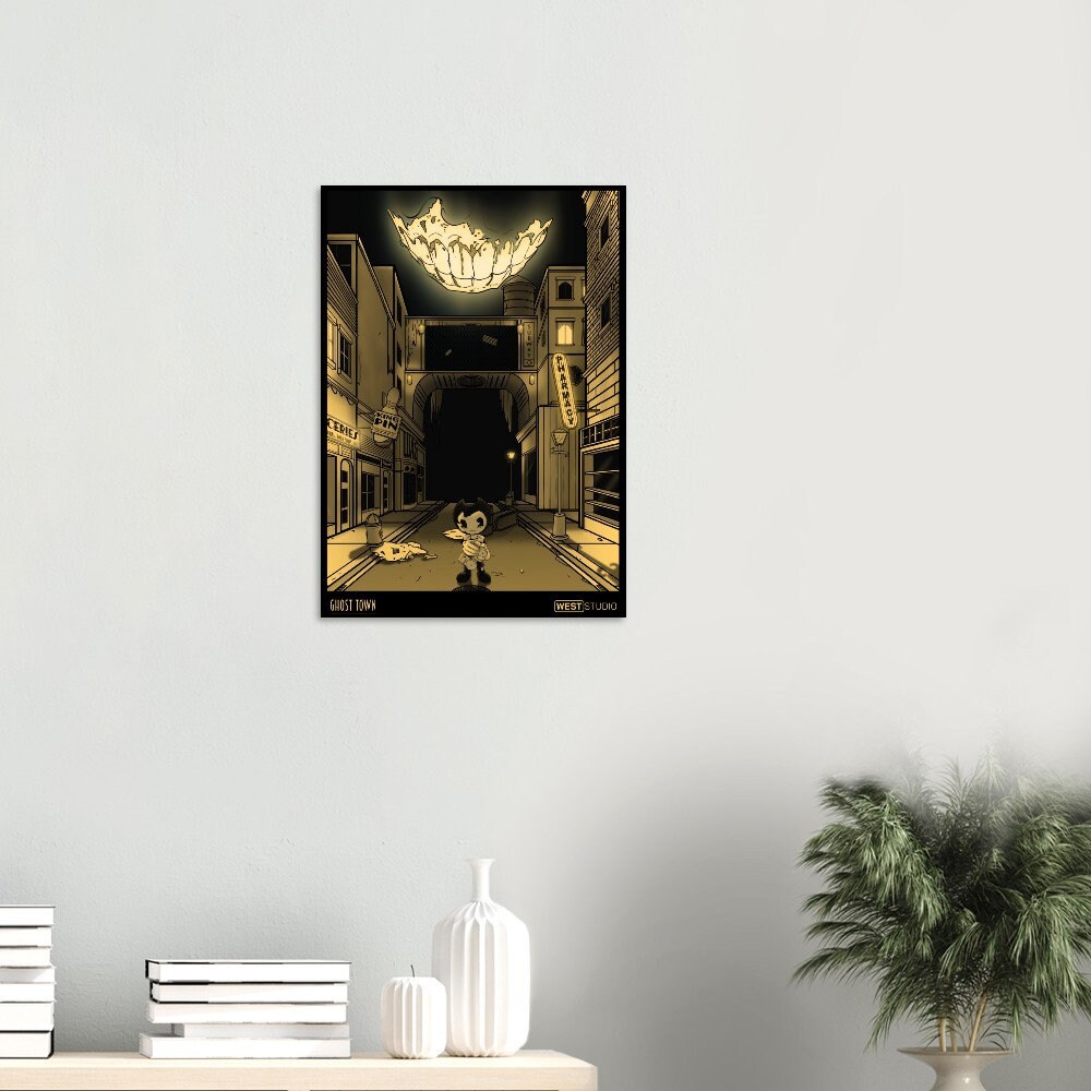 Ghost Town Bendy & the Dark Revival Art Print Poster - Etsy
