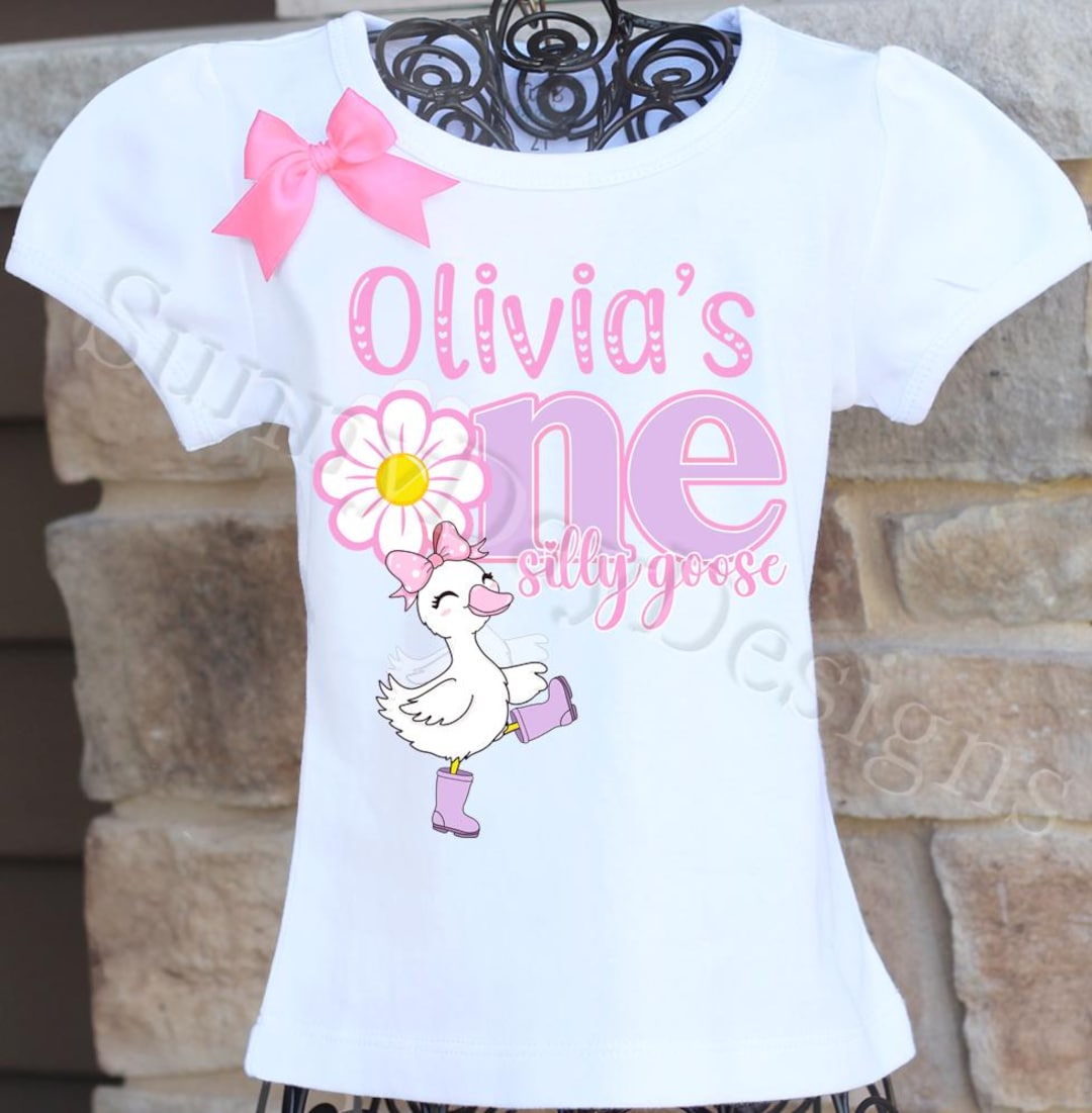 Silly Goose First Birthday Shirt, Goose Birthday Shirt, Silly Goose ...