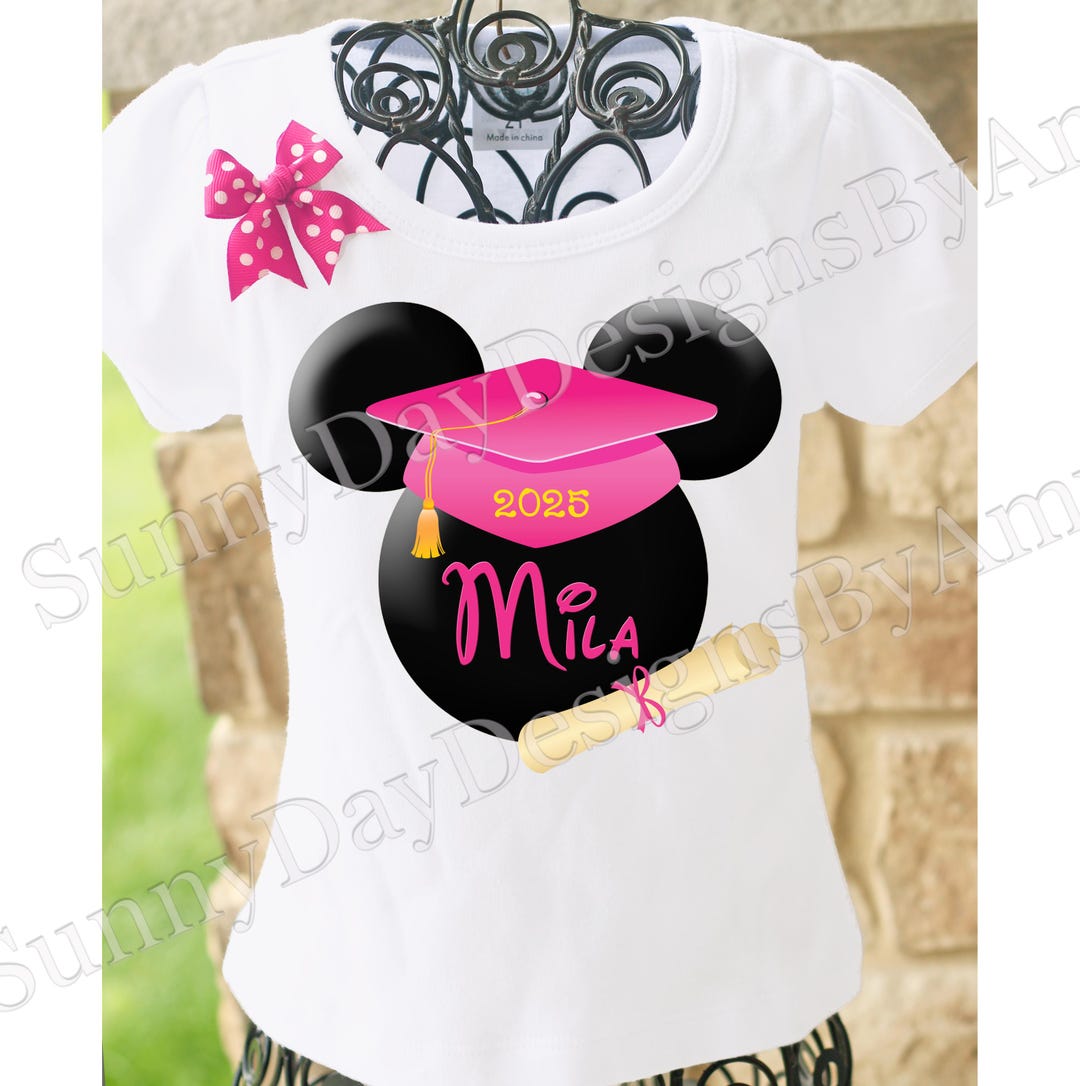 Minnie Mouse Graduation Shirt, Kindergarten Graduation Shirt, Last Day ...