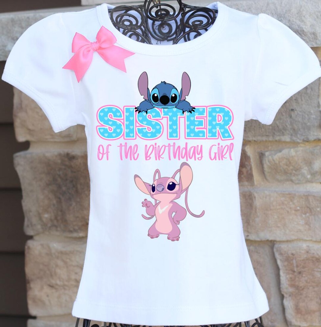 Stitch and Angel Sister Shirt, Stitch Birthday Shirt, Lilo and Stitch ...