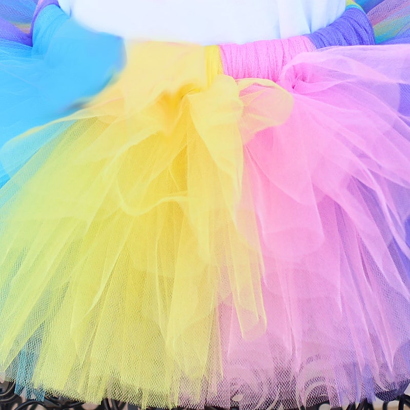 Rainbow Tutu Dress - Etsy