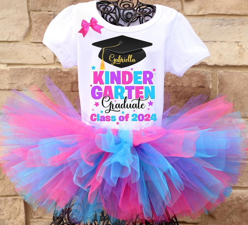 Kindergarten Graduation Tutu Outfit, Personalized Graduation Tutu ...