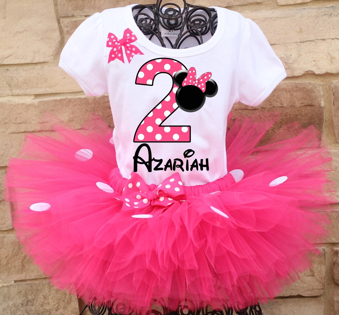 Minnie Mouse Birthday Tutu Outfit - Etsy