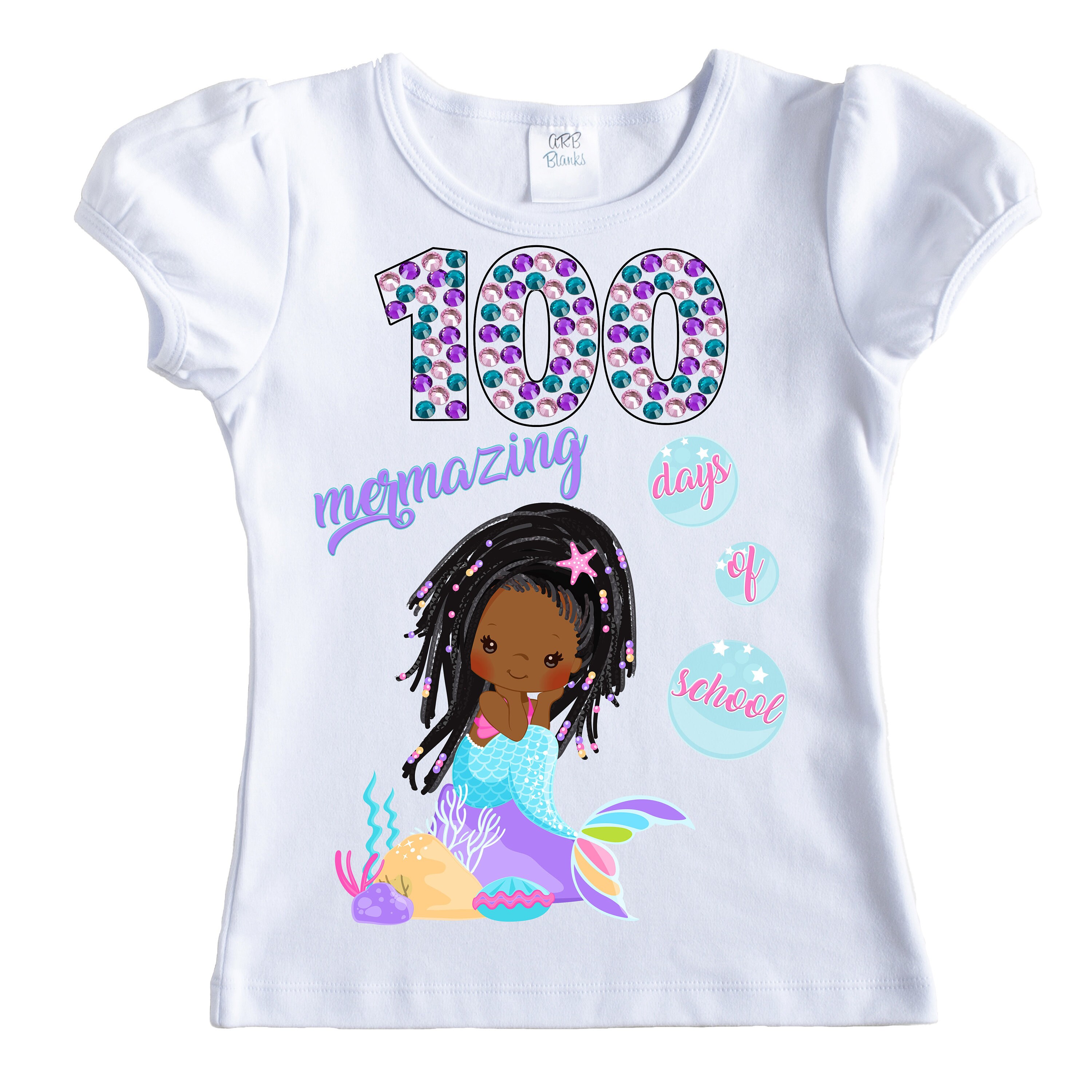100th Day of School DIY Mermaid Shirt Kit, 100 Mermazing Days of School ...