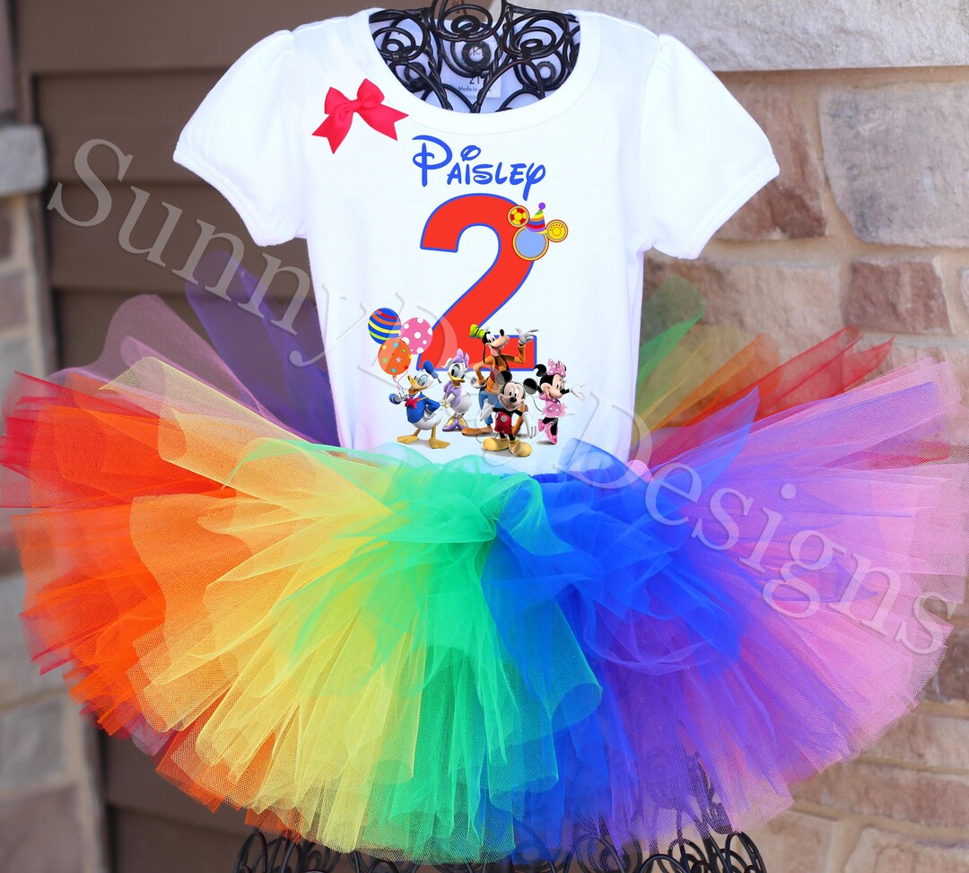 Mickey Mouse Clubhouse Birthday Tutu Outfit, Mickey and Friends ...