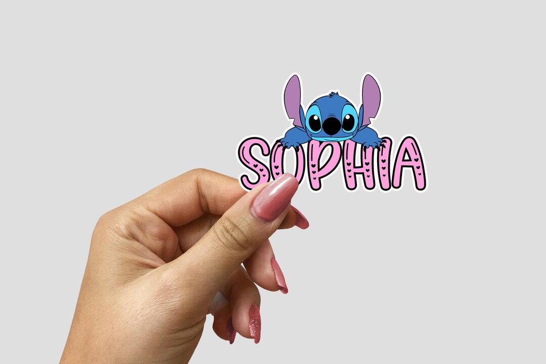 Personalized Stitch Sticker, Stitch Bottle Sticker, Stitch Laptop ...