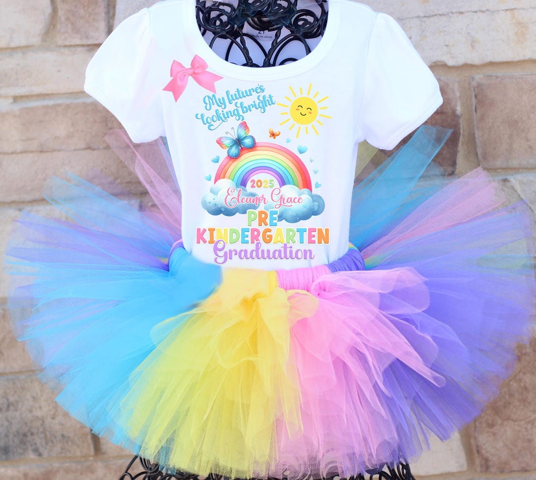 Kindergarten Graduation Tutu Outfit, Personalized Graduation Tutu ...