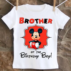 Mickey Mouse Brother Birthday Shirt - Etsy