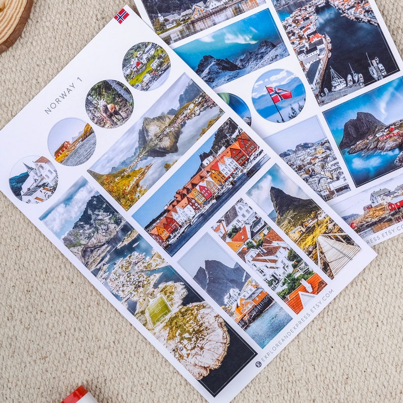 Norway Stickers, Travel Stickers, Norway Oslo, Landmarks Stickers ...