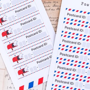 Postcard ID Stickers, Postcrossing ID Stickers, Postcrossing Stickers ...