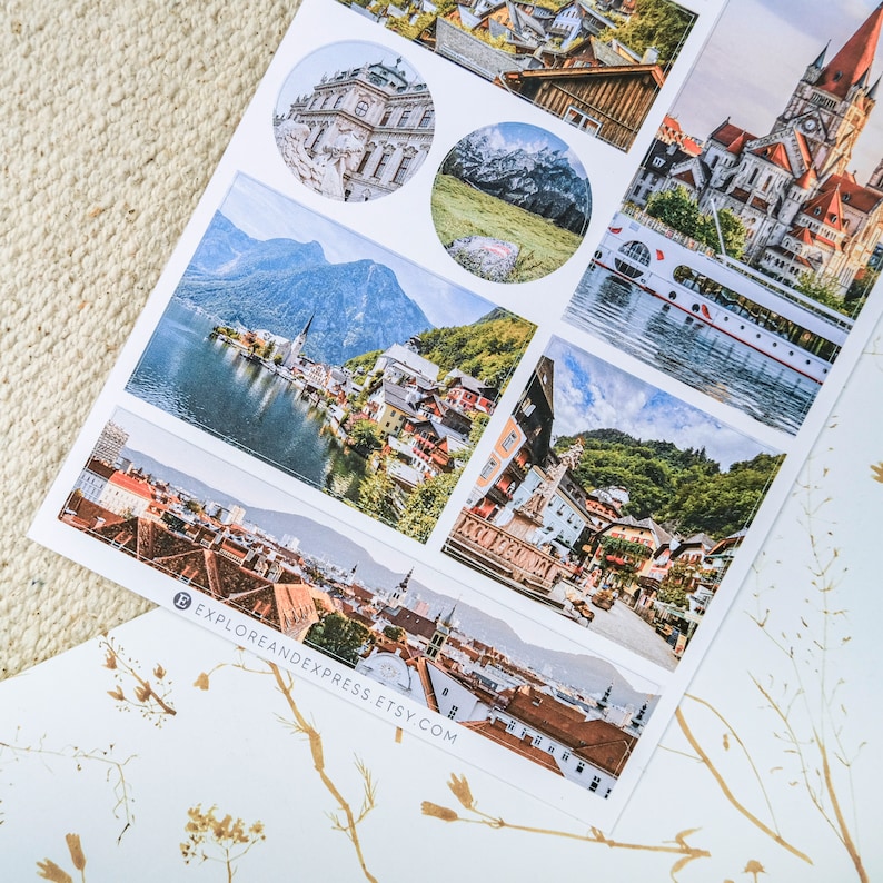 Austria Stickers, Travel Journal Stickers, Vienna Austria Stickers ...
